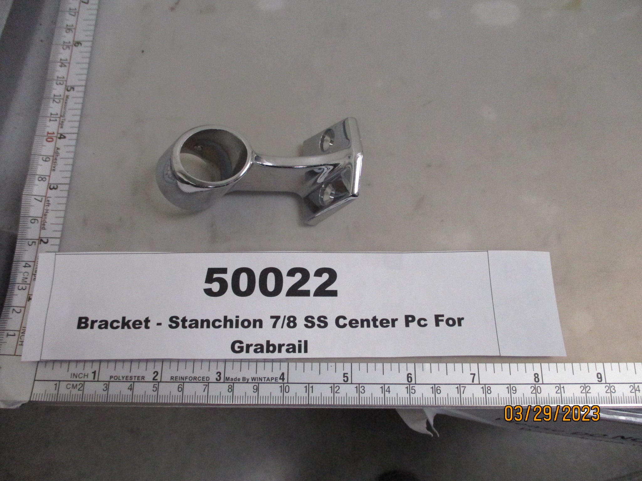 Bracket, Stanchion, Center, Grabrail, 7/8 SS, Phoenix USA, 1290B1 ...